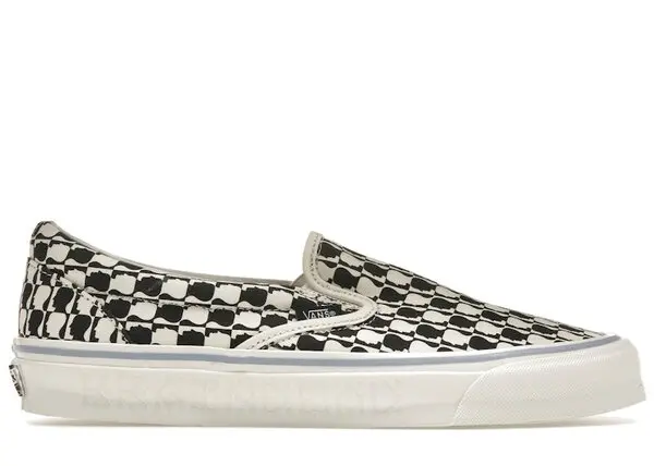 VANS Og Slip-on Lx Brain Dead Checkerboardin - White/black