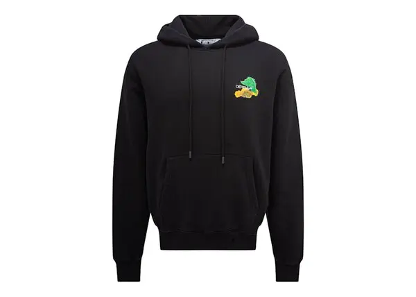 Off-White Brush Arrows Slim Skate Hoodie - Black