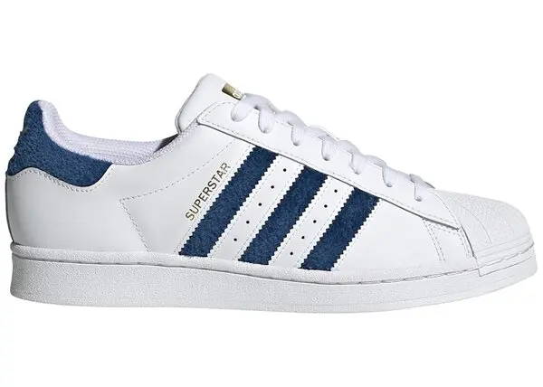 Adidas Superstar Chenille Stripes - Cloud White/cloud White/gold Metallic