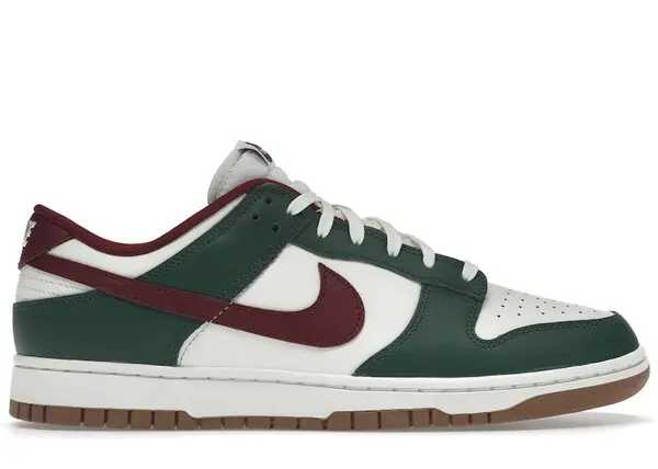 Nike Dunk Low Sneakers - Gorge Green/white/team Red