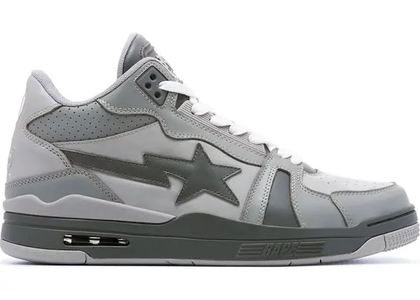 A BATHING APE Clutch Sta Sneakers - Grey
