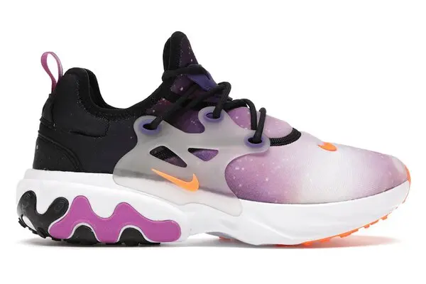 Nike React Presto Galaxy Sneakers - Black/white/orange