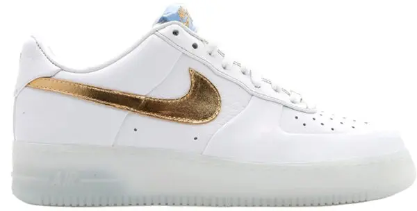 Nike Force 1 Low Rio Ferdinand Sneakers - White/metallic Gold/university Blue