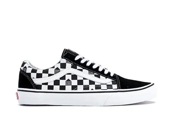 VANS Old Skool Checkerboard Sneakers - Black/white