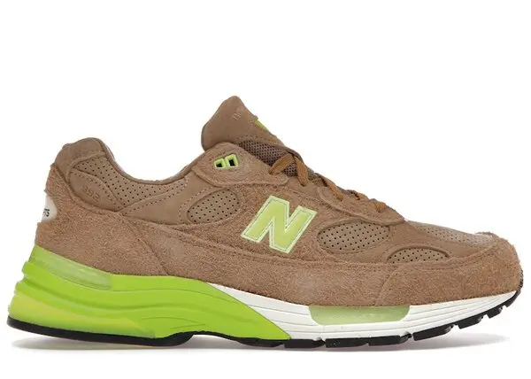 NEW BALANCE 992 Low Hanging Fruit Sneakers - Tan/lime