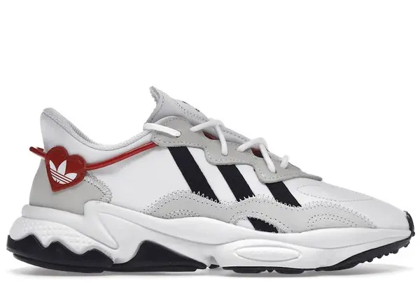Adidas Ozweego Valentine's Day Sneakers - Cloud White/core Black/scarelet Red