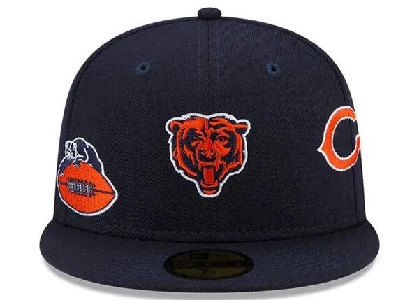 New Era Just Don Chicago Bears 59fifty Fitted Cap - Navy Blue