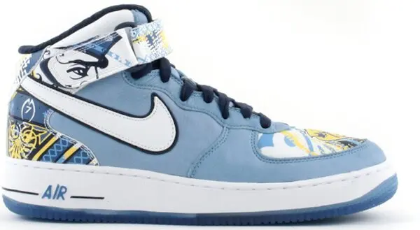 Nike Air Force 1 Mid Sneakers - University Blue/white/midnight Navy