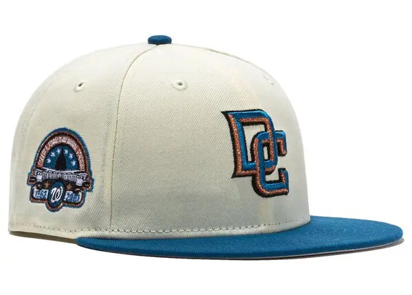 New Era X Hat Club Nationals 59fifty Fitted Cap - White/indigo