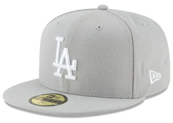 New Era Los Angeles Dodgers 59fifty Fitted Cap - Grey/white