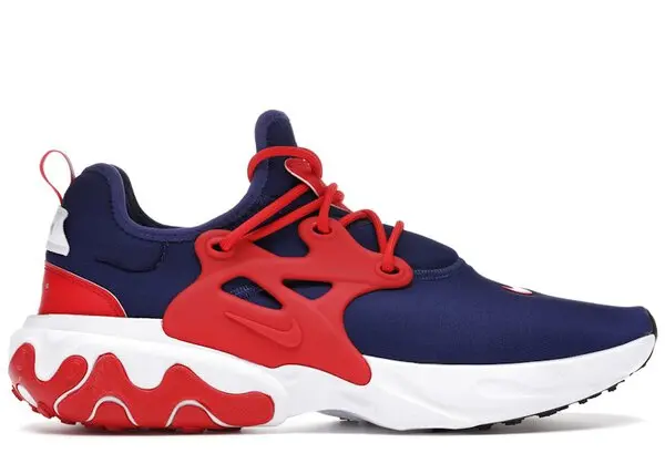 Nike React Presto Usa Sneakers - Obsidian/white/university Red