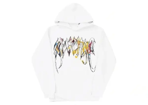 REVENGE Durk Painting Hoodie - White
