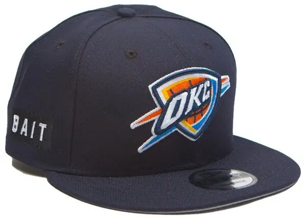 New Era X Bait Oklahoma City Thunder 9fifty Snapback Cap - Navy Blue