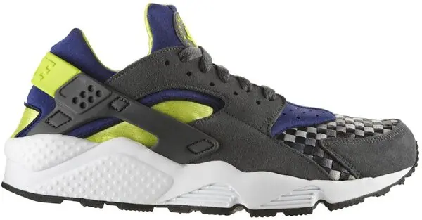Nike Air Huarache Sneakers - Dark Grey/venom Green