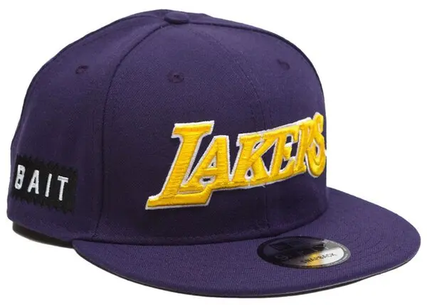 New Era X Bait Los Angeles Lakers 9fifty Snapback Cap - Purple