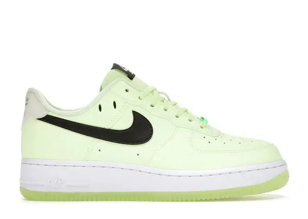 Nike Air Force 1 Low '07 Glow In The Dark Sneakers - Barely Volt/black