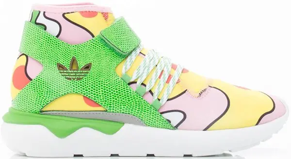 Adidas Js Tubular High-top Sneakers - Yellow/green