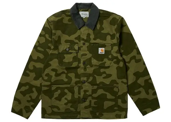 PALACE X Carhartt Wip Michigan Coat - Dollar Green Camo