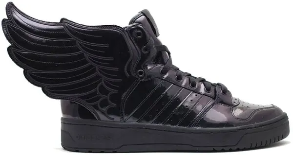 Adidas Js Wings 2.0 Patent Sneakers - Black/running White