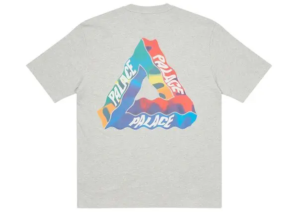 PALACE Trivisions T-shirt - Grey Marl