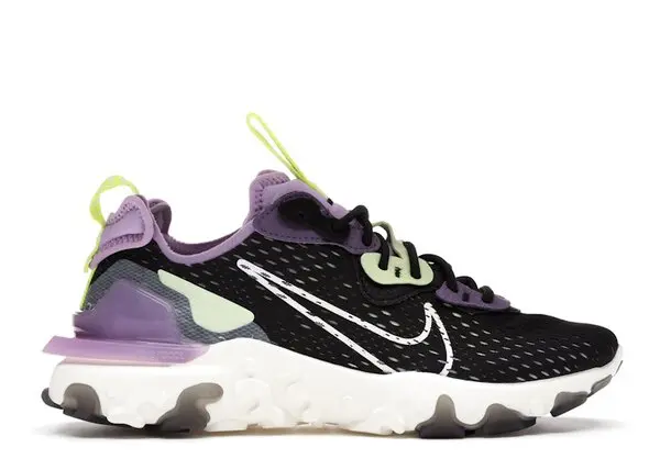 Nike React Vision Sneakers - Black/smoke Grey/gravity Purple