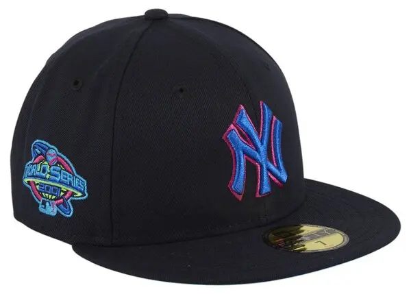 New Era New York Yankees 2001 World Series Patch 59fifty Fitted Hat - Navy Blue