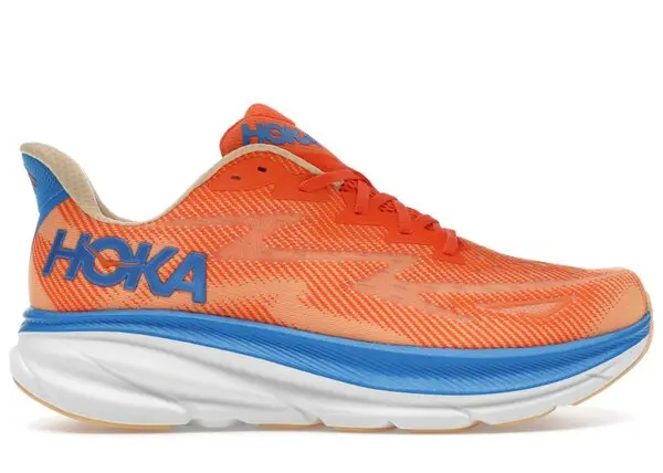 Hoka One One Clifton 9in - Vibrant Orange/impala