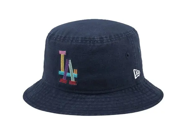 New Era X Bts X Mlb Dynamite Los Angeles Dodgers Bucket Hat - Oceanside Blue