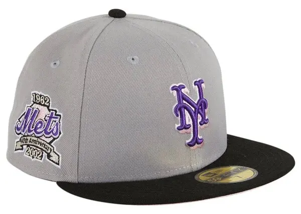 New Era New York Mets 40th Anniversary Hat - Grey/black