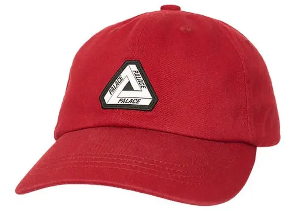 PALACE Washed Twill Triferg 6panel Cap - Burgundy