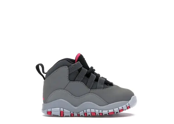 JORDAN 10 Retro Sneakers - Dark Smoke Grey/rush Pinkone-colorblackone-coloriron Grey
