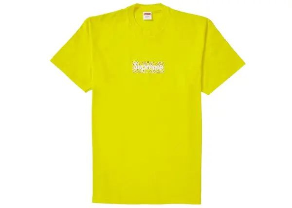 Supreme Bandana Box Logo Tee Shirt - Yellow