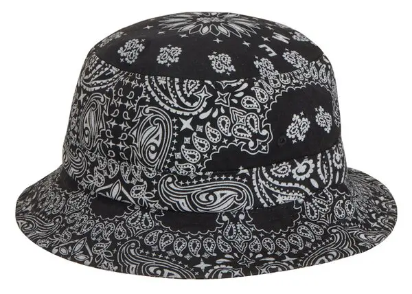 Supreme Bandana Crusher Hat - Black