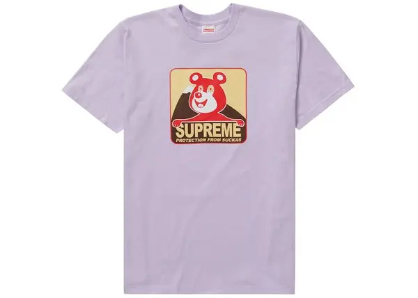 Supreme Bear Tee Shirt - Light Purple