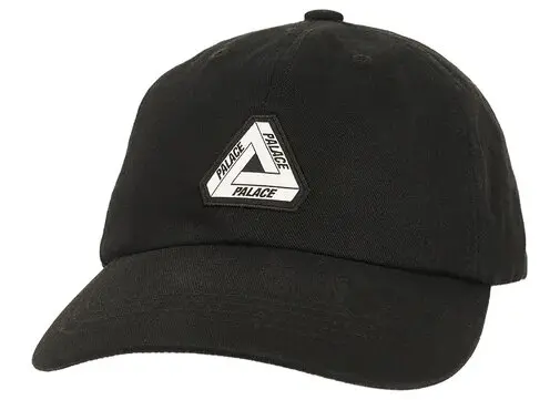 PALACE Washed Twill Tri Ferg 6-panel Cap - Black