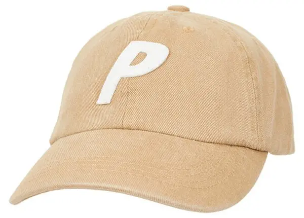 PALACE Washed Twill 6-panel Cap - Khaki