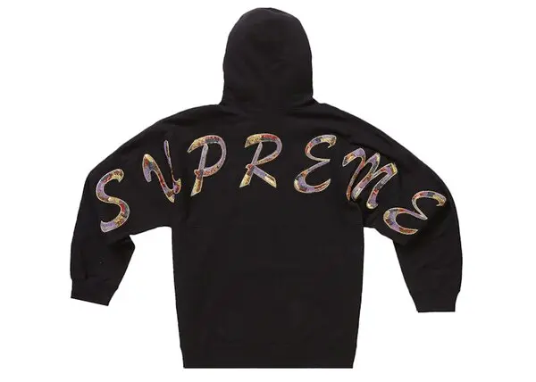 Supreme Beaded Hooded Sweatshirt - Black
