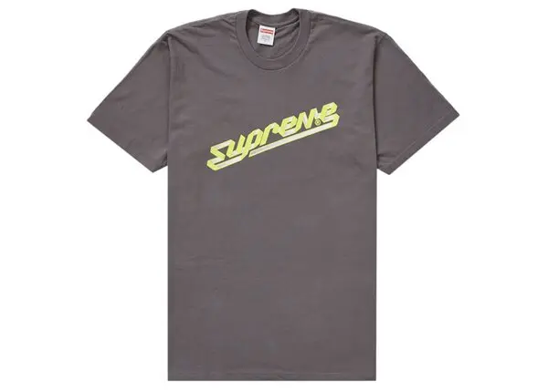 Supreme Banner Tee Shirt - Charcoal