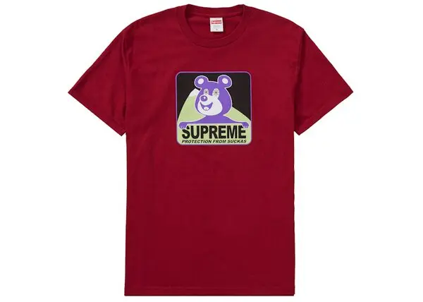 Supreme Bear Tee Shirt - Cardinal
