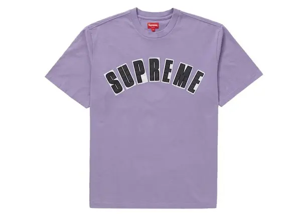 Supreme Arc Applique Short Sleeve Short Sleeve Top - Purple