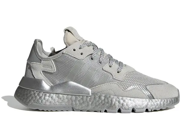Adidas Nite Jogger Sneakers - Grey Two/ Grey Two/ Silver Metallic