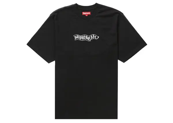 Supreme Banner Short Sleeve Top - Black