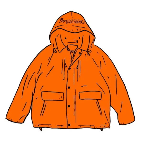 Supreme Barbour Lightweight Waxed Cotton Field Jacket - Orange