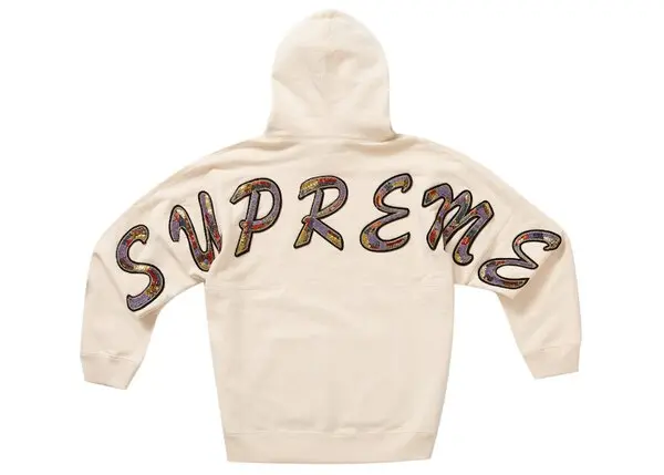 Supreme Beaded Hooded Sweatshirt - Natural
