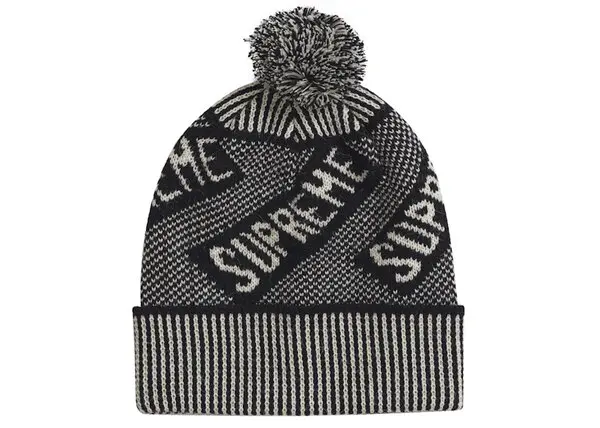 Supreme Banner Beanie - Black