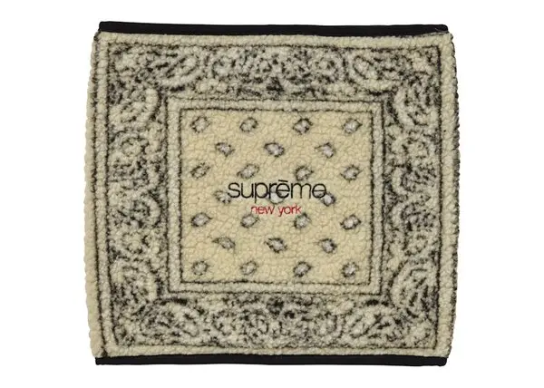 Supreme Bandana Fleece Neck Gaiter - Tan