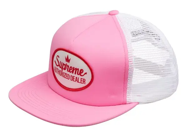 Supreme Authorized Mesh Back 5-panel Cap - Pink