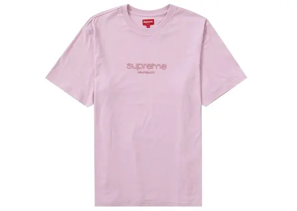 Supreme Beaded Logo Short Sleeve Top - Pink