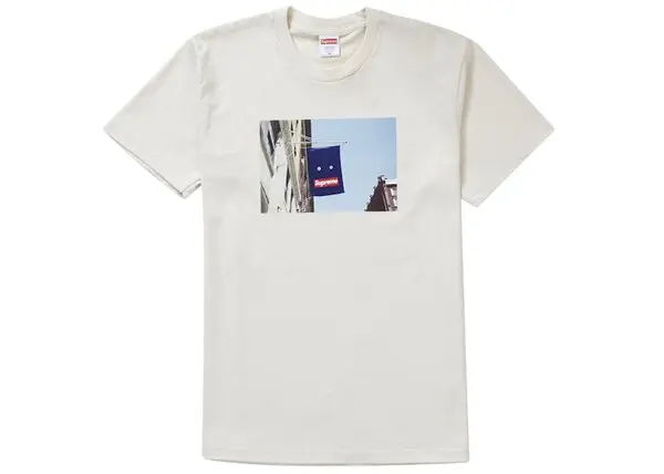 Supreme Banner Tee Shirt - Natural
