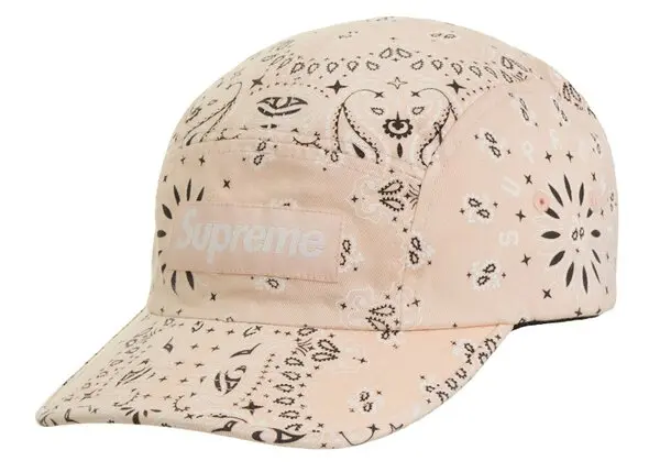 Supreme Bandana Camp Cap - Tan